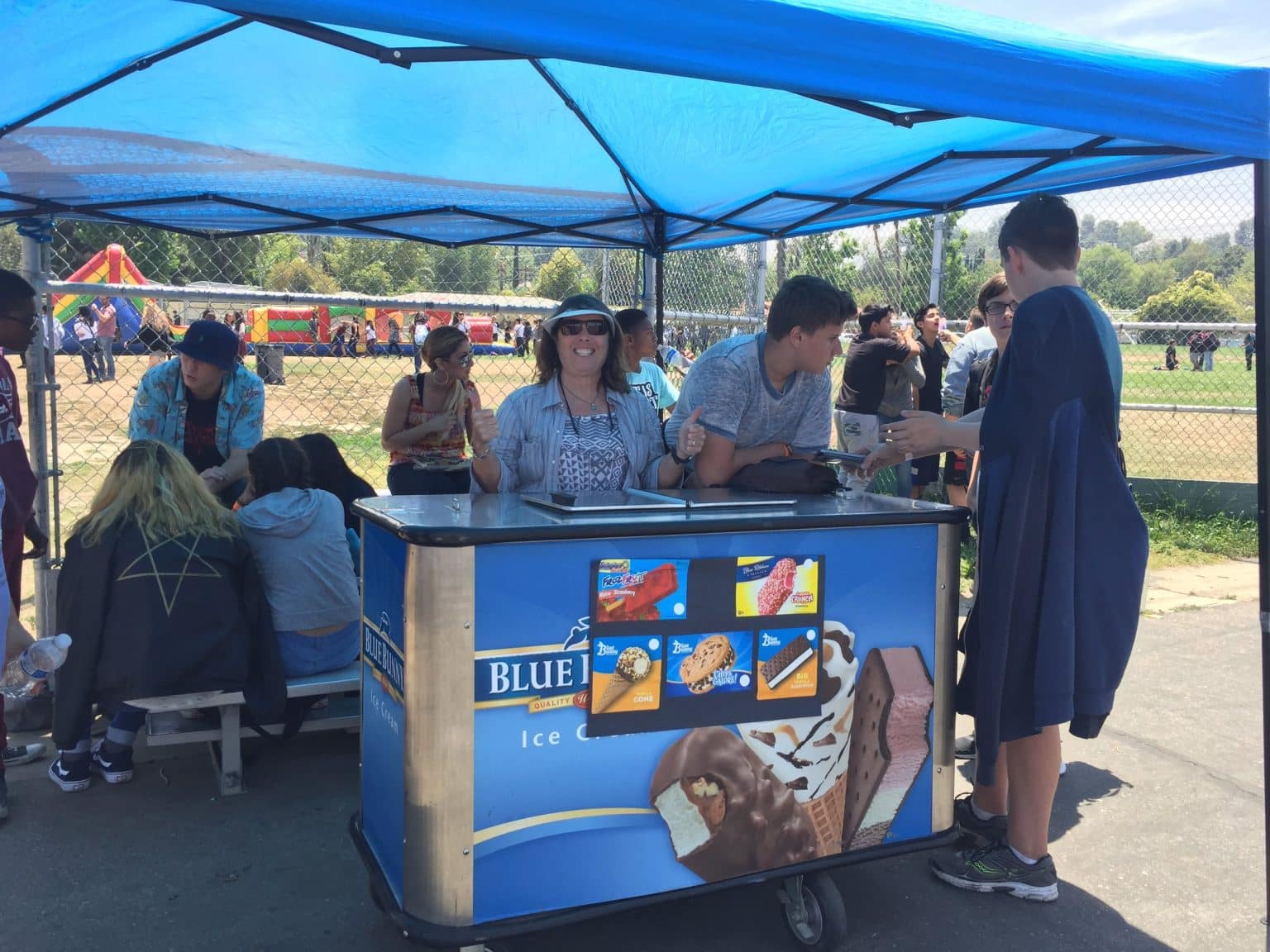 Ice Cream Cart for Events - Portola Middle School - Ice Cream Occasions