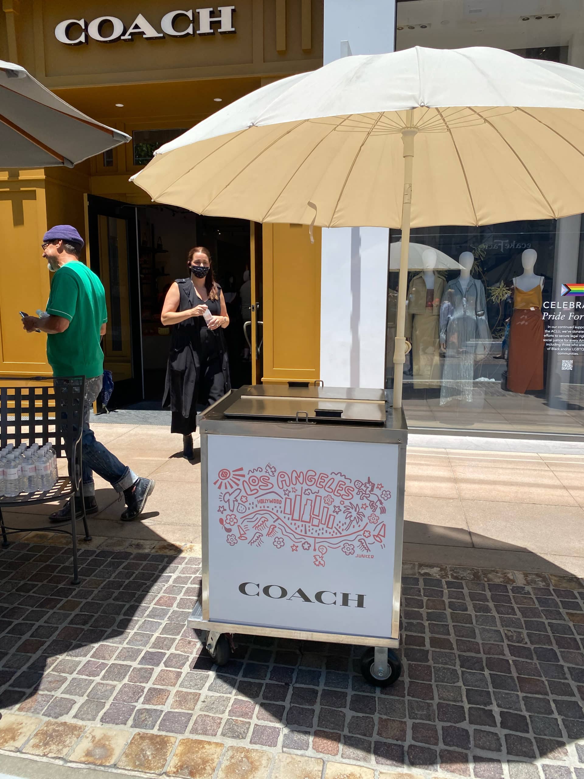 Custom Ice Cream Cart For Coach In Los Angeles - Ice Cream Occasions
